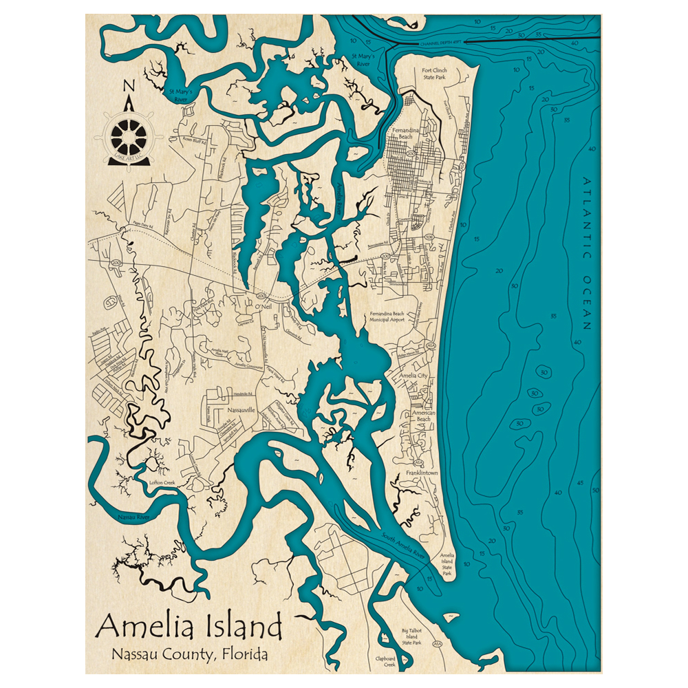 Large Map Of Amelia Island Florida Maps & Facts World Atlas