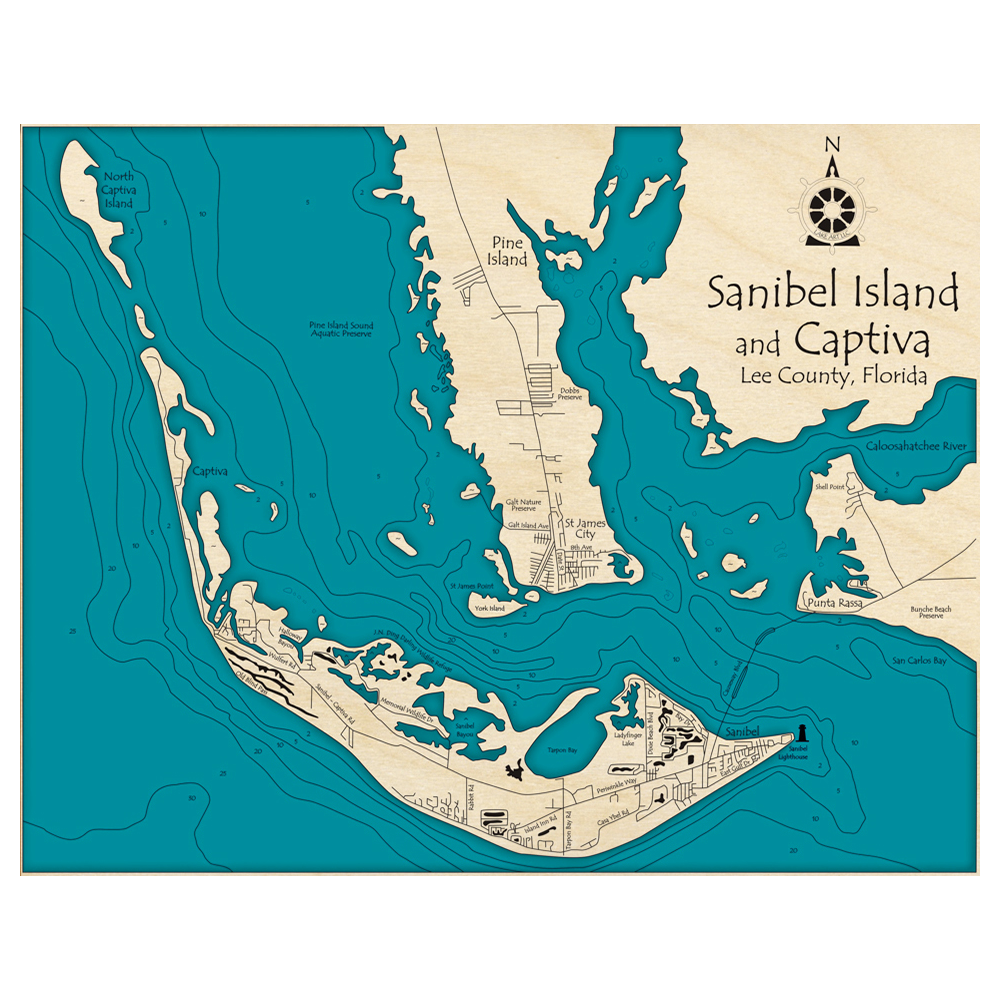 Map Sanibel Island Florida