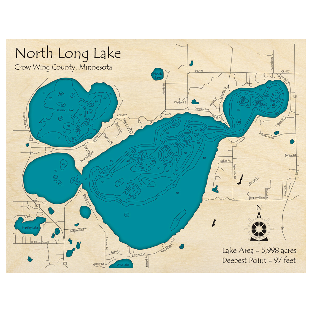Minnesota Lake Contour Maps Your Minnesota Lake Topographic Map