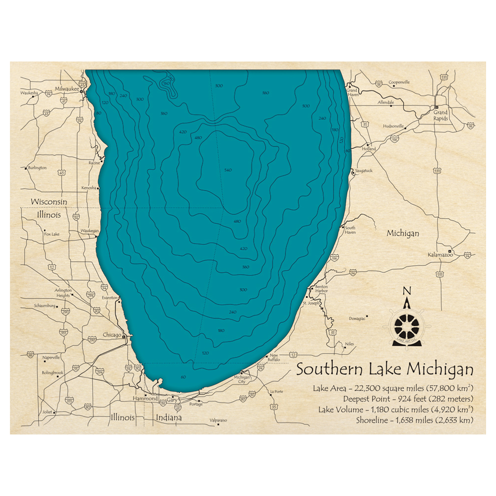Lake Michigan Map