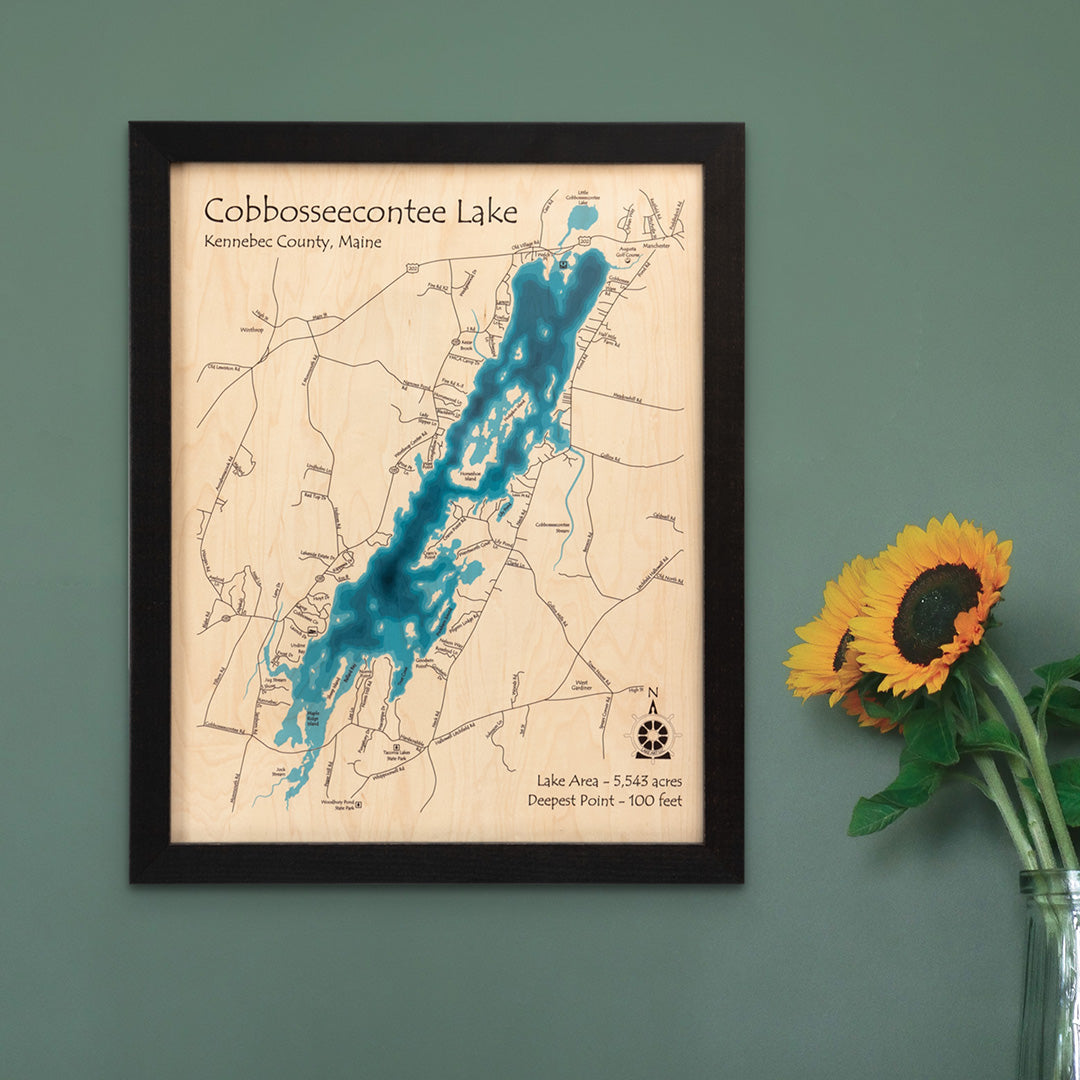 Your Lake, Personalized | Vibrant Depth Gradient Print – Lake Art LLC