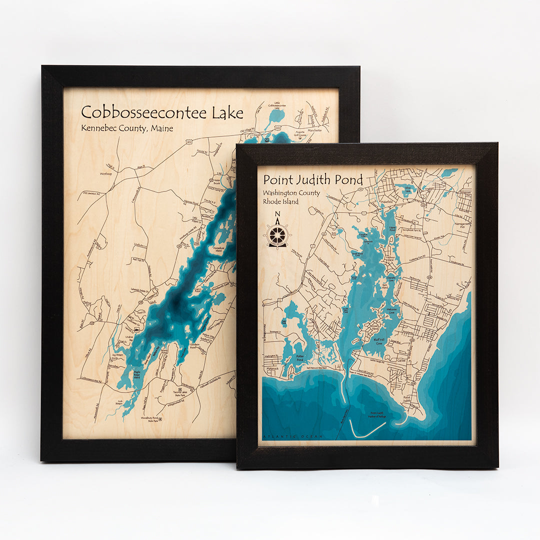 Your Lake, Personalized | Vibrant Depth Gradient Print – Lake Art LLC