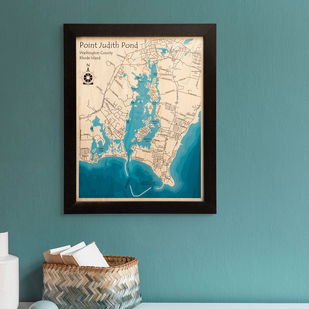 Your Lake, Personalized | Vibrant Depth Gradient Print – Lake Art LLC